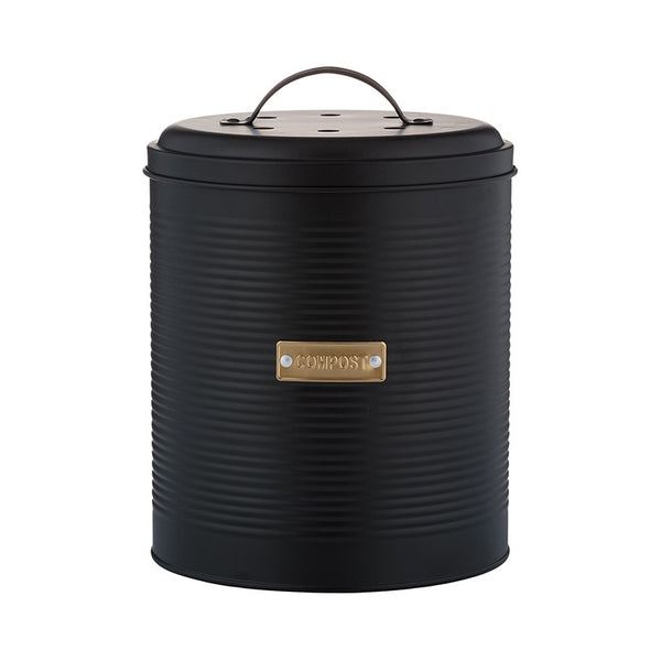 Typhoon Living Compost Caddy - Black - The Panton Store