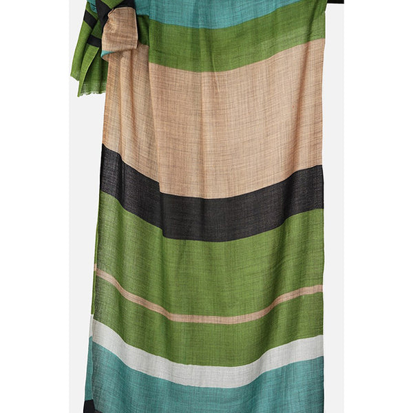 Tradition Textiles Merino Wool Scarf | Horizontal Bars - The Panton Store